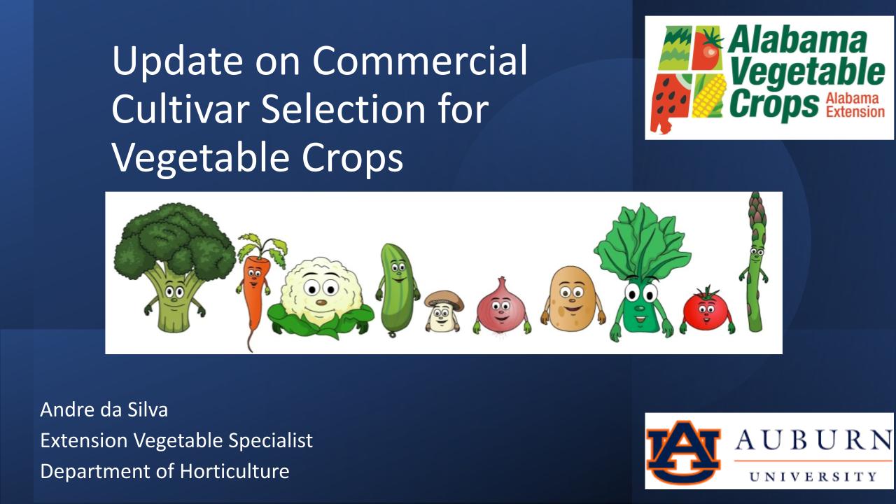 Update on Commercial Cultivar Selection for Vegetable Crops – Southeast ...
